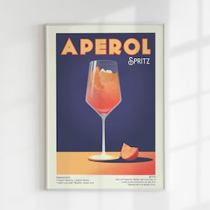 Aperol Spritz Print, Printable Wall Art, Cocktail Wall Art, Print ...