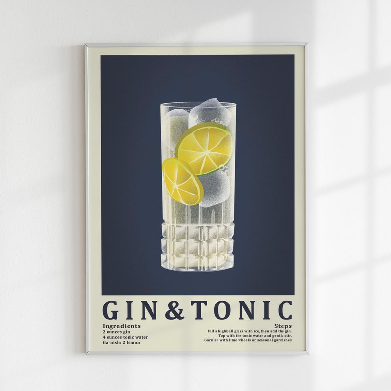 Gin Poster - Etsy