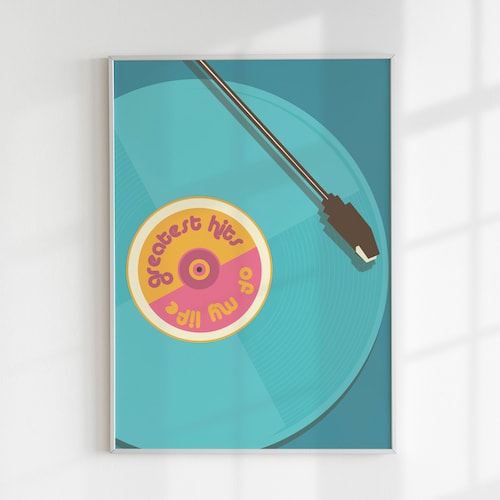 Vinyl Record Poster Retro Wall Art Retro Poster Vintage - Etsy