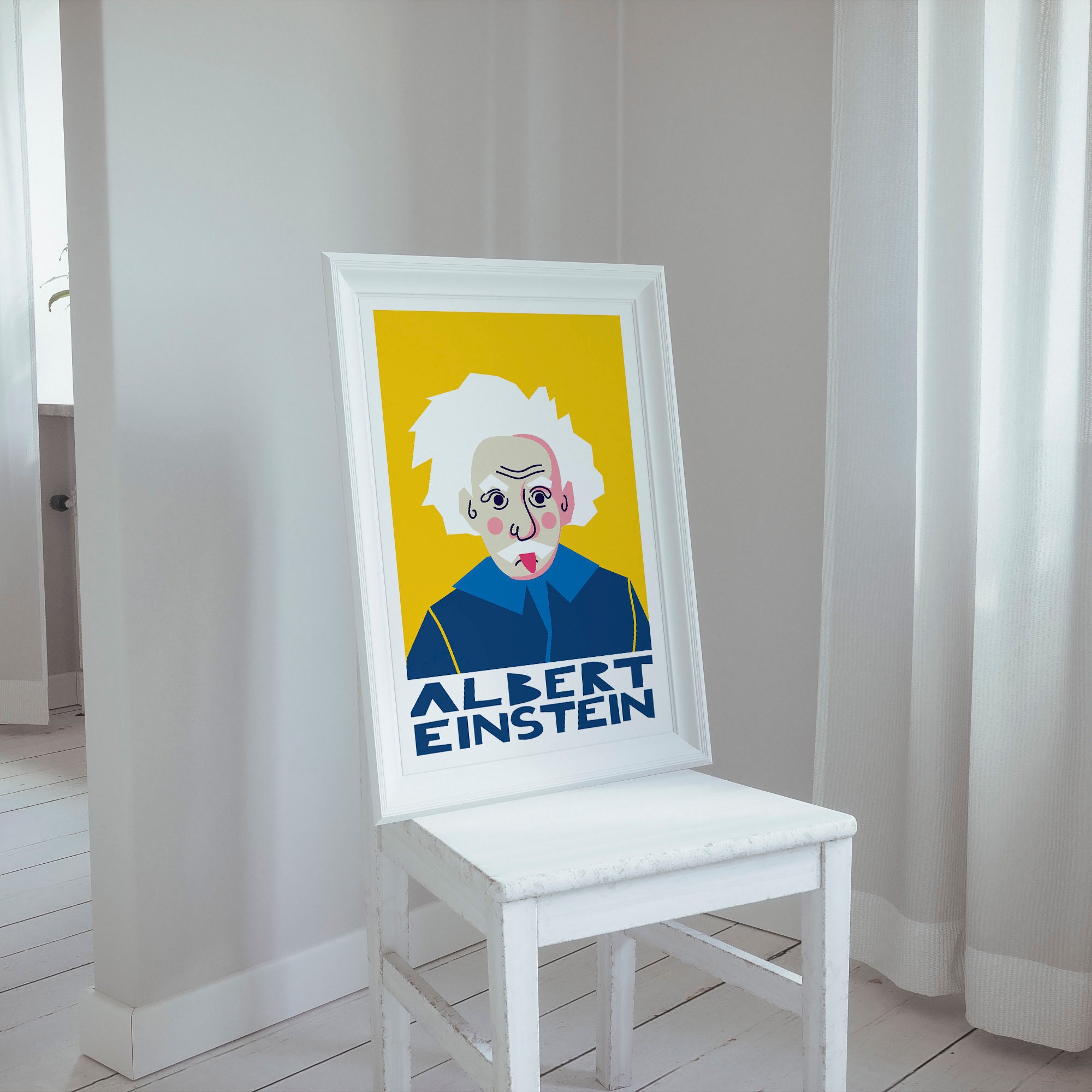 Albert Einstein Printable Art, Einstein Poster, Einstein Art Print ...