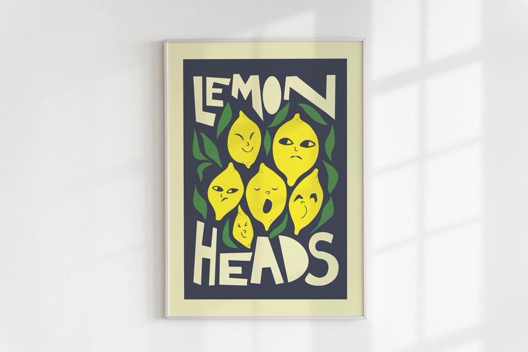 Lemonheads Poster, Fruit Kitchen Art, Classic Food Print, Retro Kitchen ...