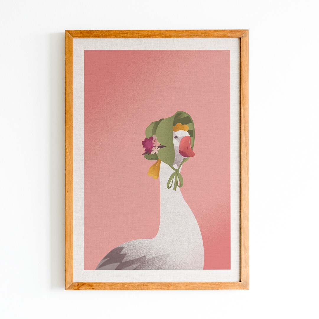 Minimalist Poster for Kids Room With Goose, Poster for Kids, DIGITAL ...
