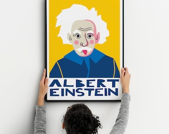Albert Einstein Art Print - Etsy