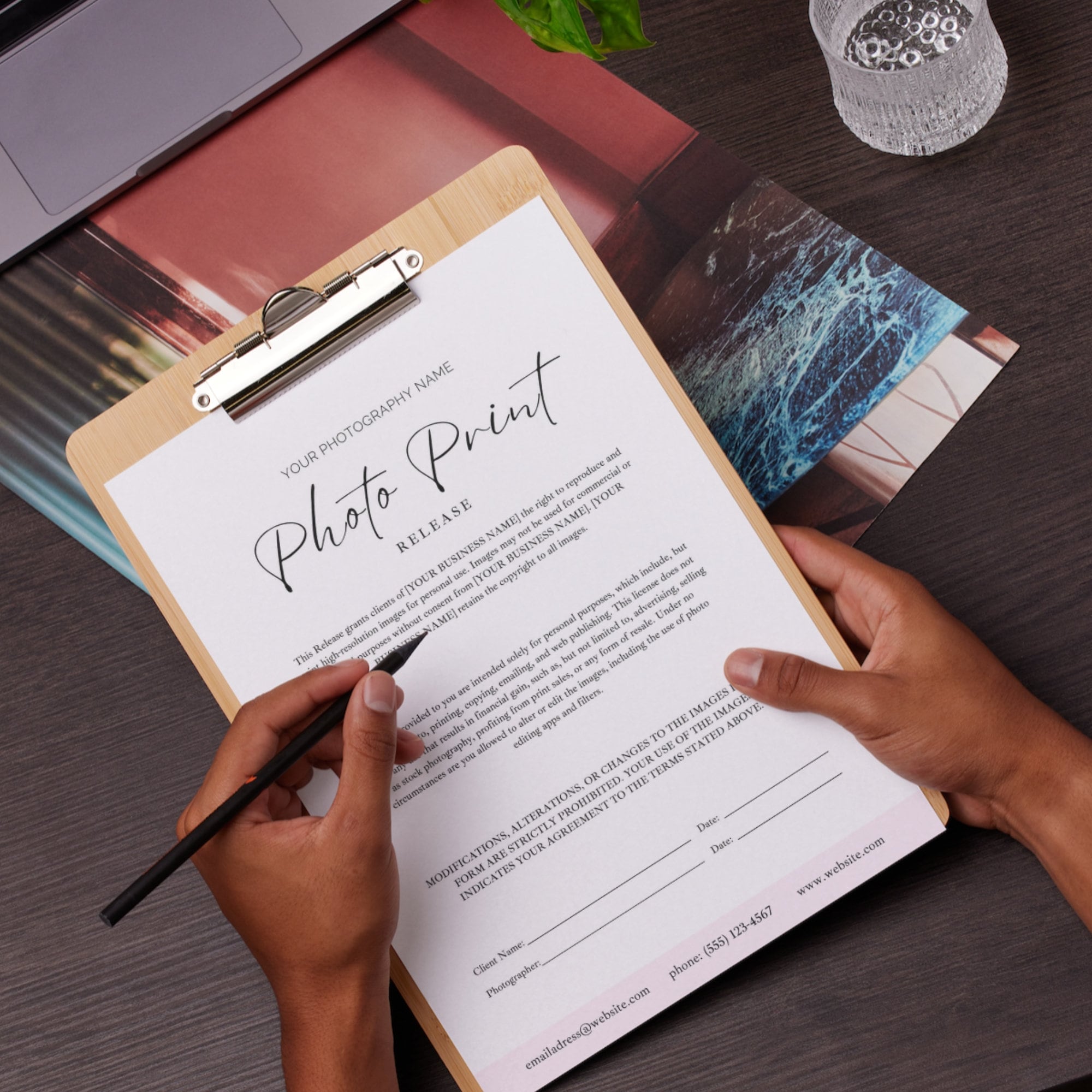 Photo Print Release Form for Photography Clients Editable Canva ...