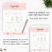 Pink Cupcake Order Forms Editable in Canva, Muffin Template Printable ...