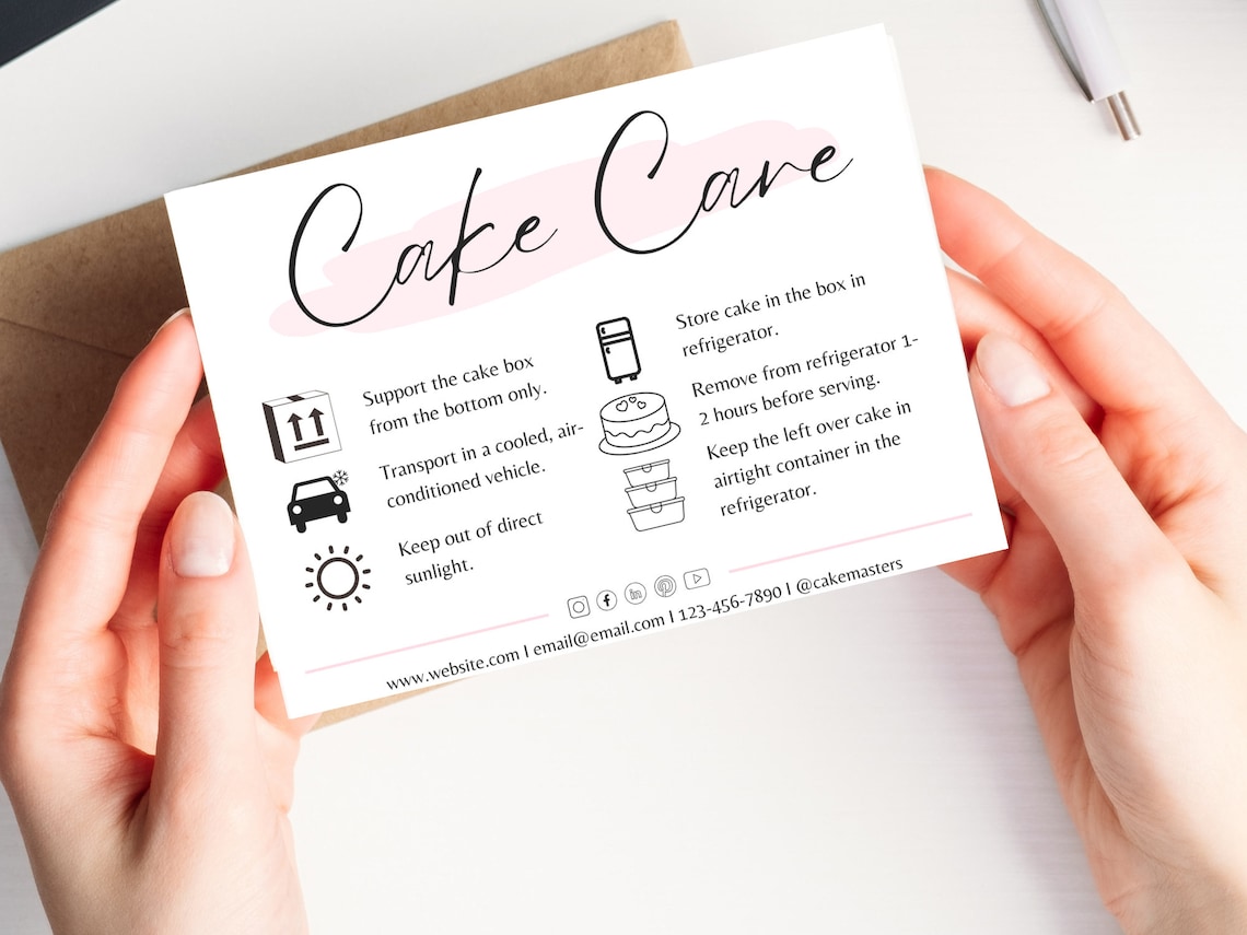 Round Cake Cutting Guide Digital Download Baker Instructions Tiered ...