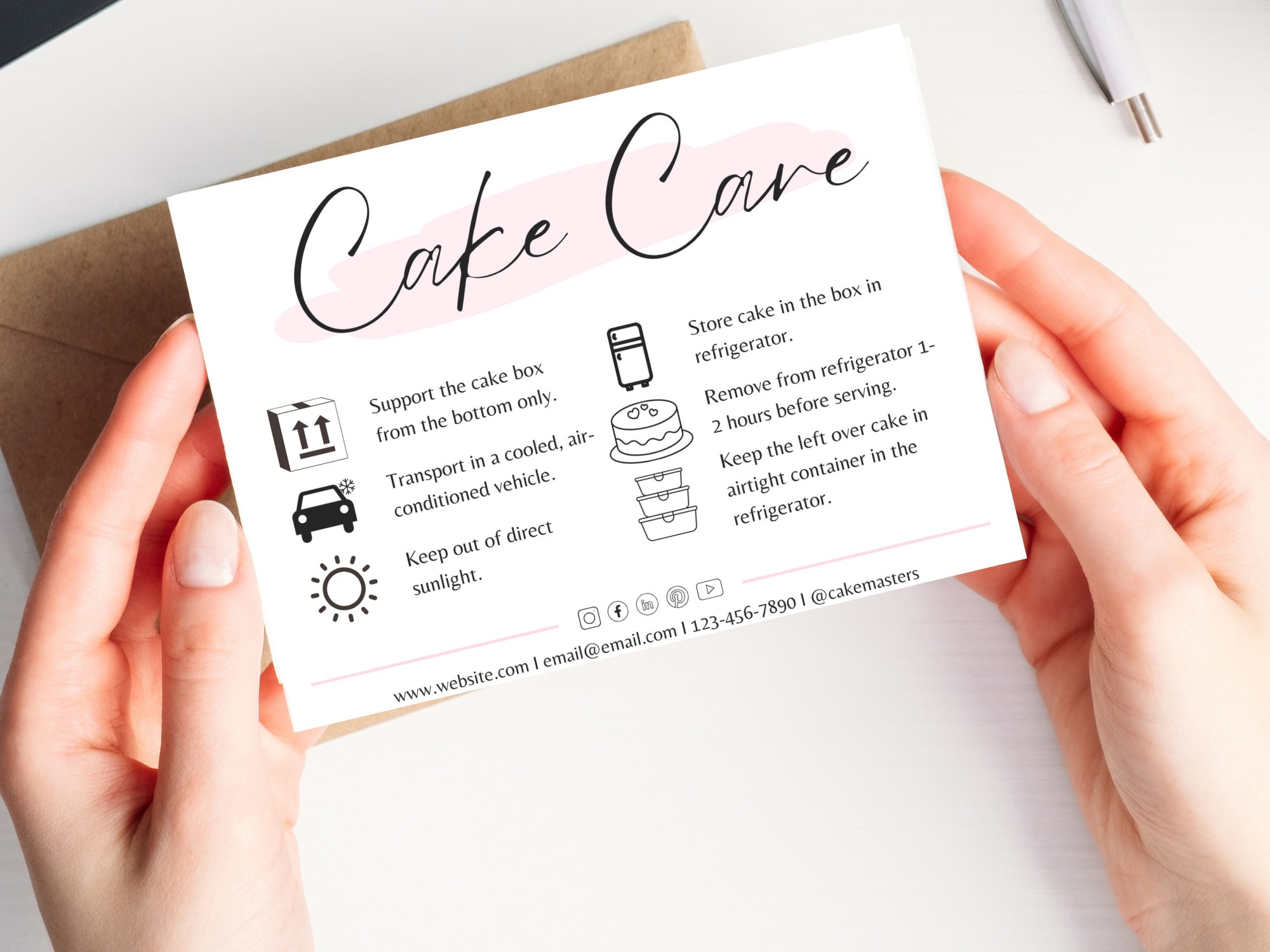 Round Cake Cutting Guide Digital Download Baker Instructions Tiered ...