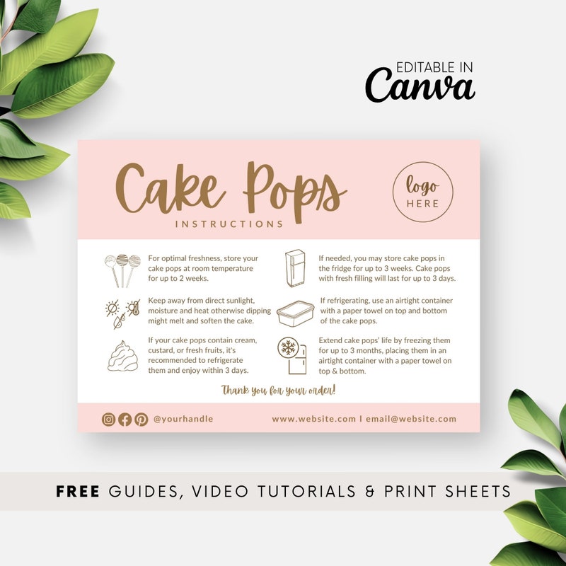 Cake Pop Diy Card - Etsy