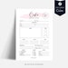 Cake Order Sheet Template, Bakery Order Form Editable in Canva, Wedding ...