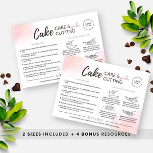 Round Cake Cutting Guide Digital Download Bakery Template Baker ...