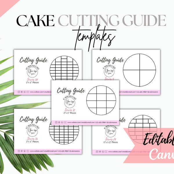 Cake Serving Chart - Etsy