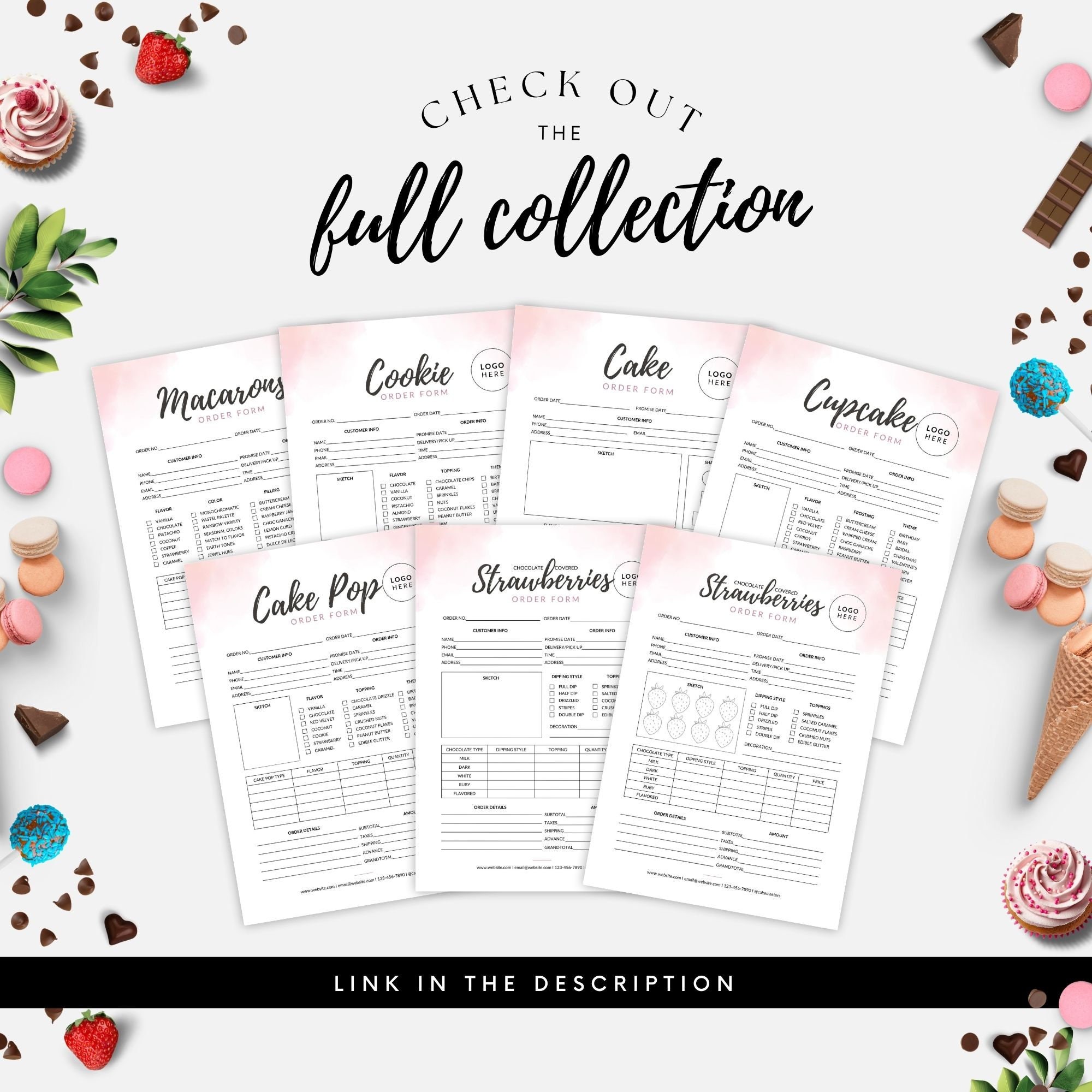 Chocolate Strawberries Order Form Template, Choc Dipped Strawberry ...