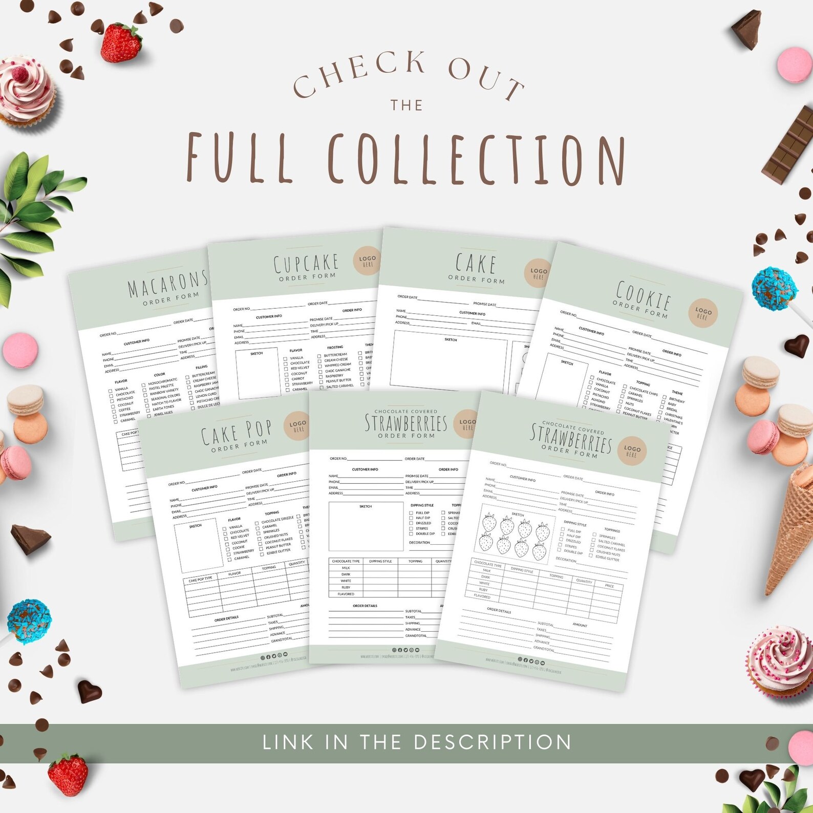 Pastel Cookie Order Form Editable Canva Template, Custom Biscuit ...