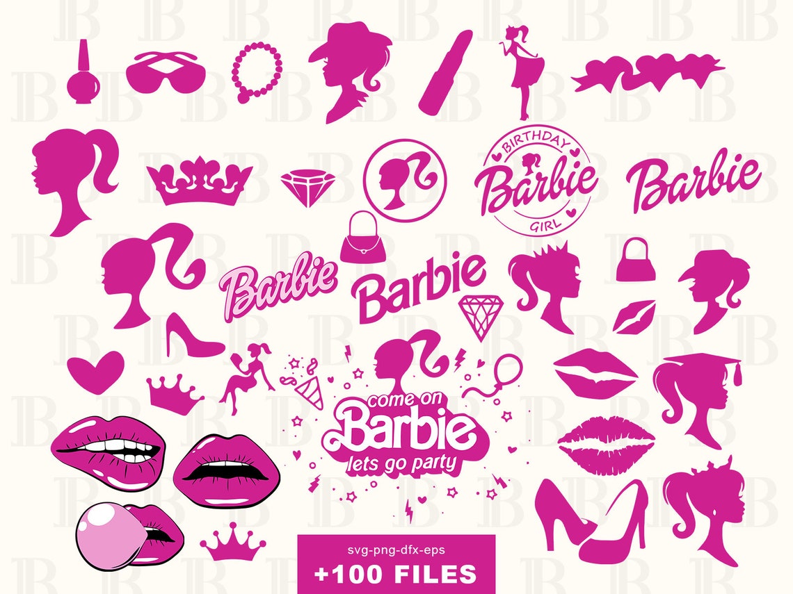 Barb Svg Bundle Svg Princess Silhouette Muñeca Rosa Svg Etsy España