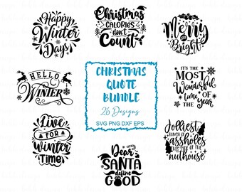 Winter SVG Bundle, Christmas Svg, Winter Svg, Santa Svg, Christmas ...