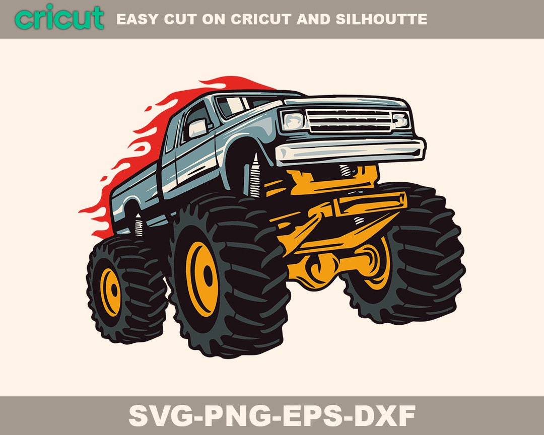 Monster Truck Svg, Monster Truck Clipart, Monster Truck Png Sublimation ...