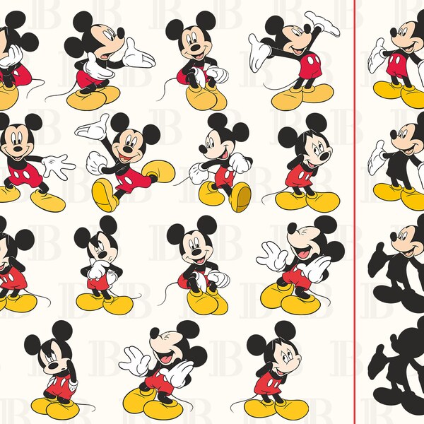 Mickey Mouse Svg - Etsy