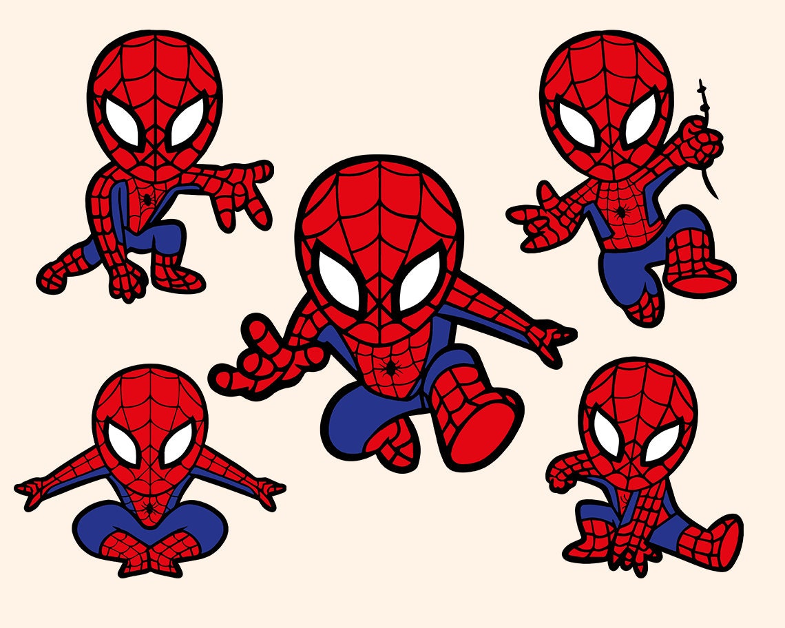 Baby Spiderman Clipart