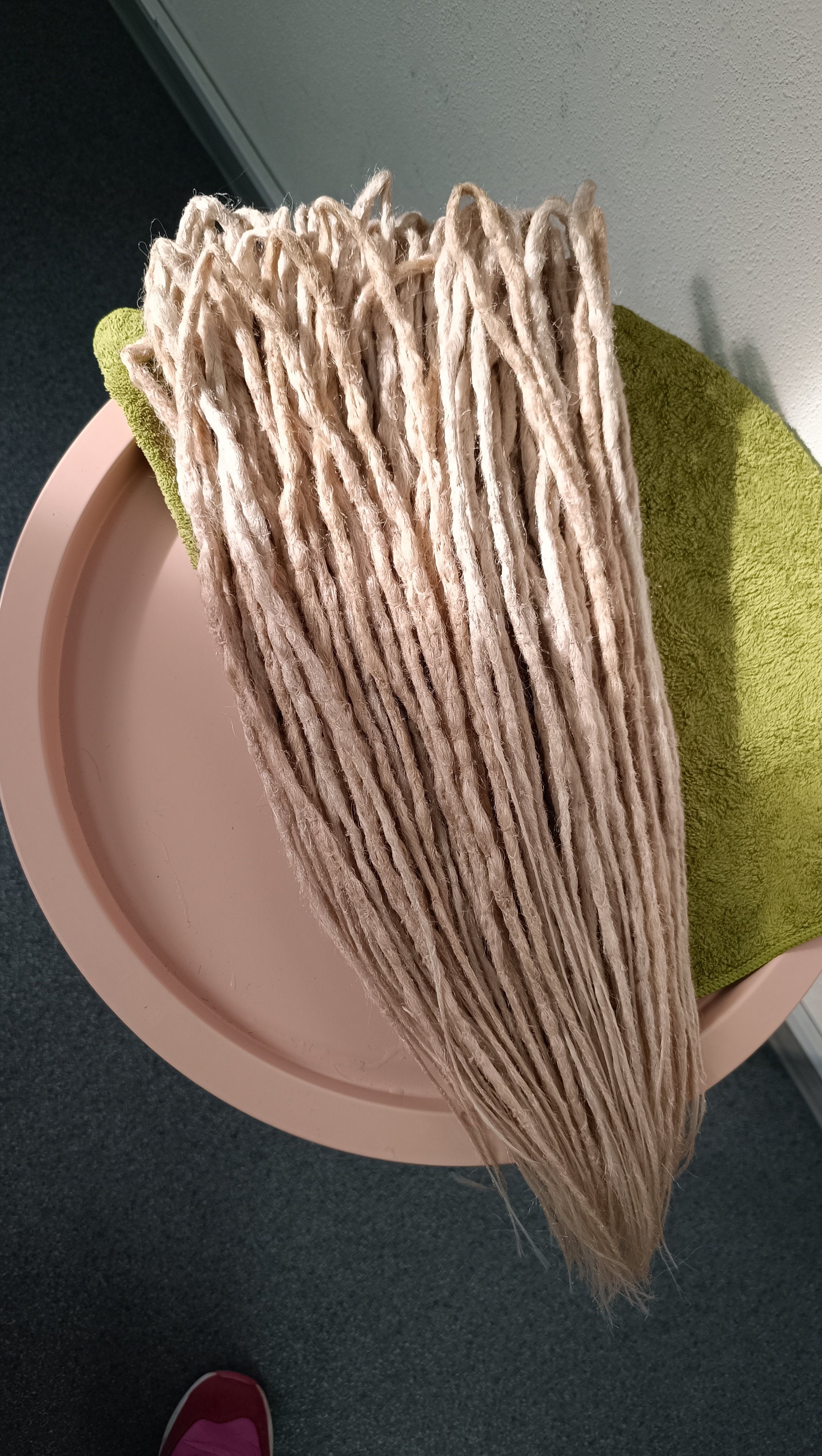 Synthetic Dreadlocks for Extensions | Blond | A Set of Easy Two-sided ...