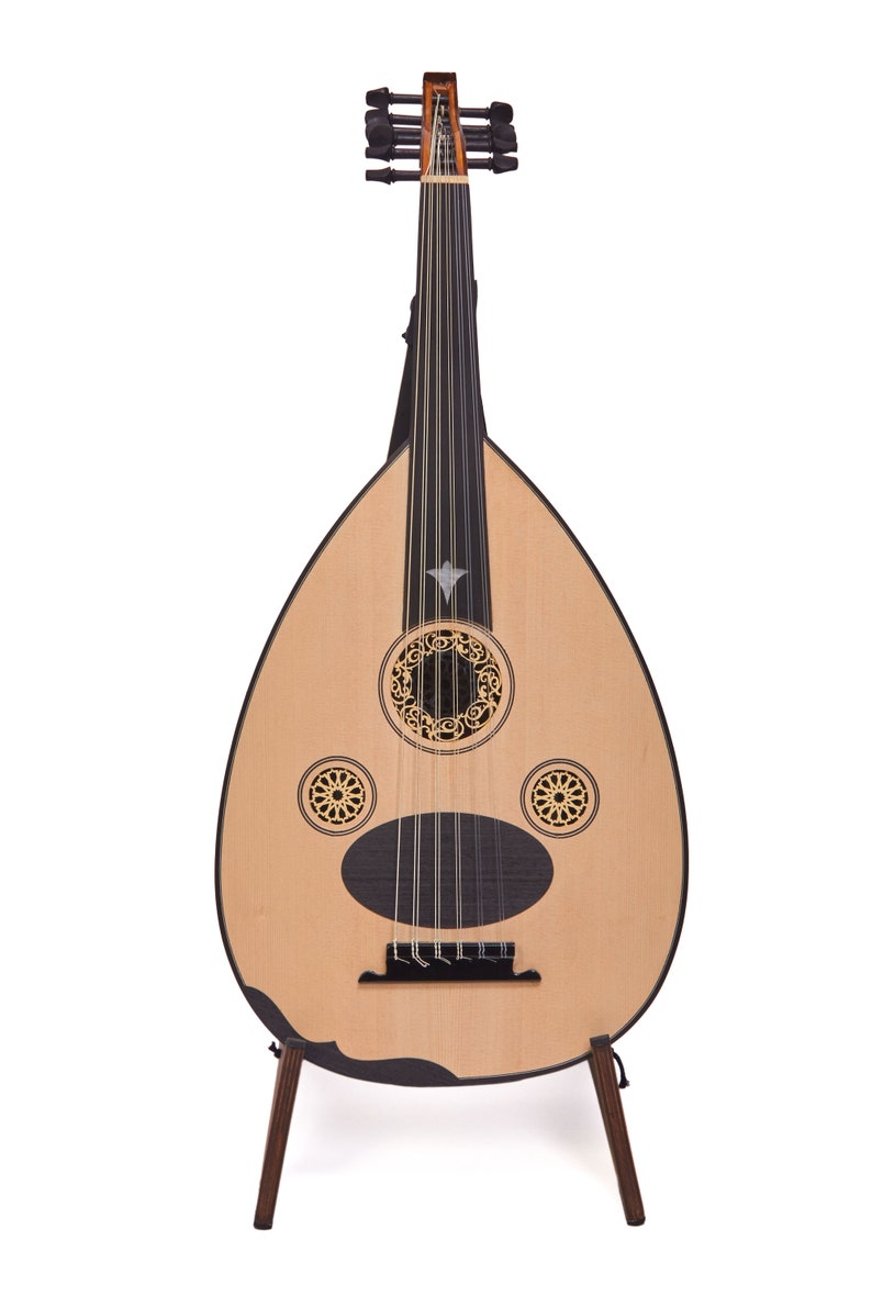 Turkish Oud With Pickup by Enver Asaf | Black Mahogany | Handmade ...