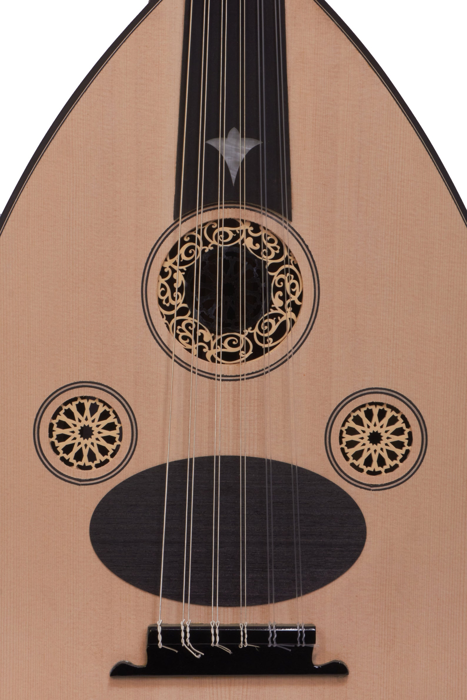 Turkish Oud With Pickup by Enver Asaf | Black Mahogany | Handmade ...