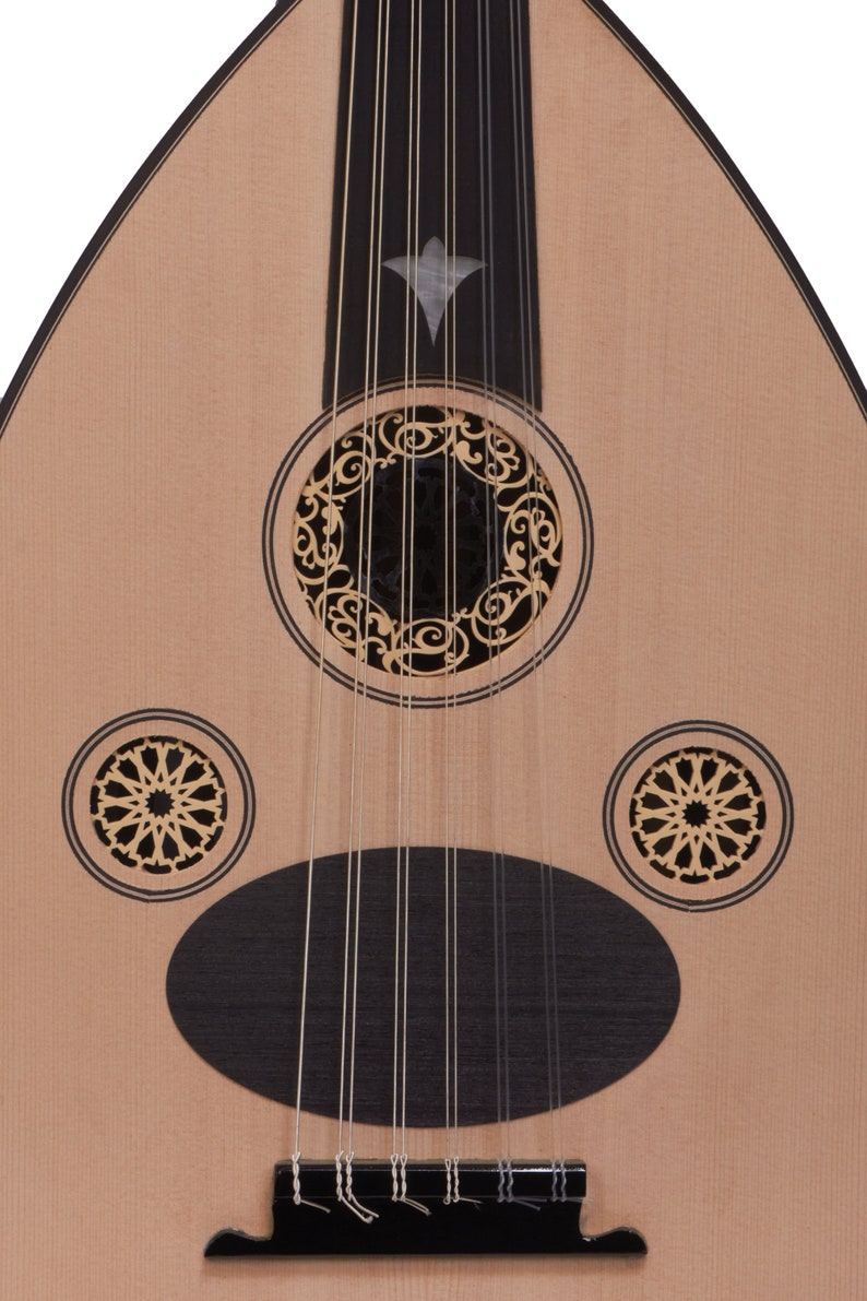 Turkish Oud With Pickup by Enver Asaf | Black Mahogany | Handmade ...