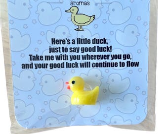 Good Luck Duck Good Luck Gift Cute Duck Gift Desk Buddy Cute Little ...