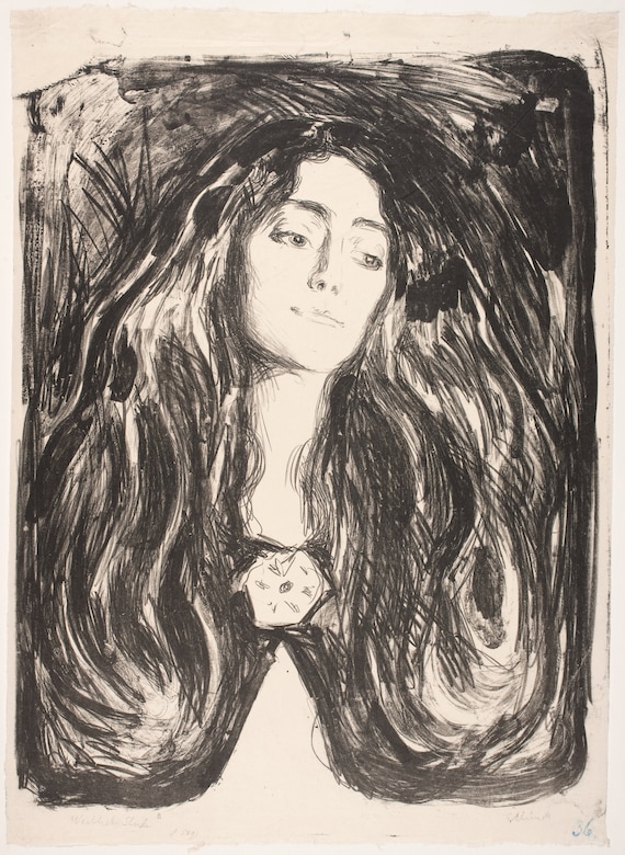 Edvard Munch Madonna Sketch