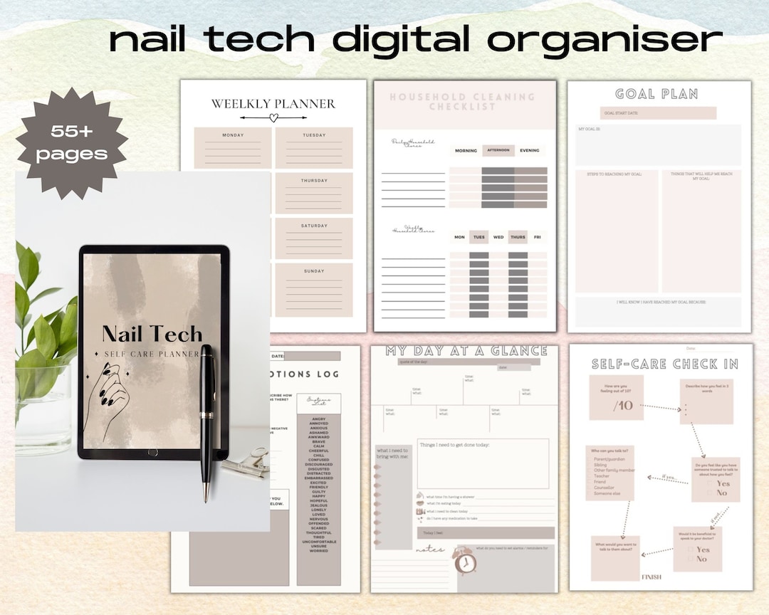Lash Tech Planner|productivity\client Tracker|lash Tech Diary Journal ...