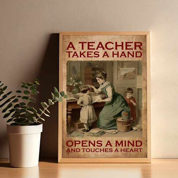 Teacher Takes a Hand - Etsy