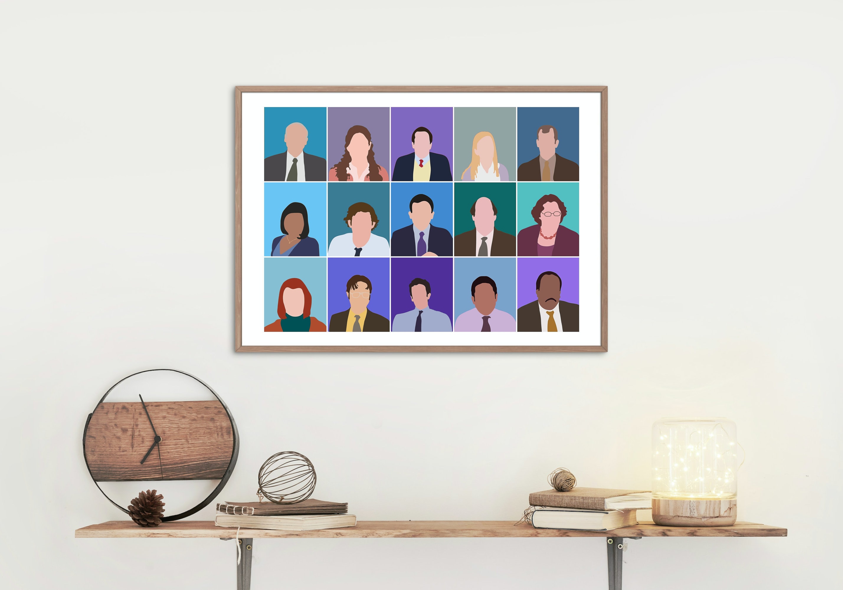 The Office TV Show Characters Poster the Office Gifts Minimal Cast ...