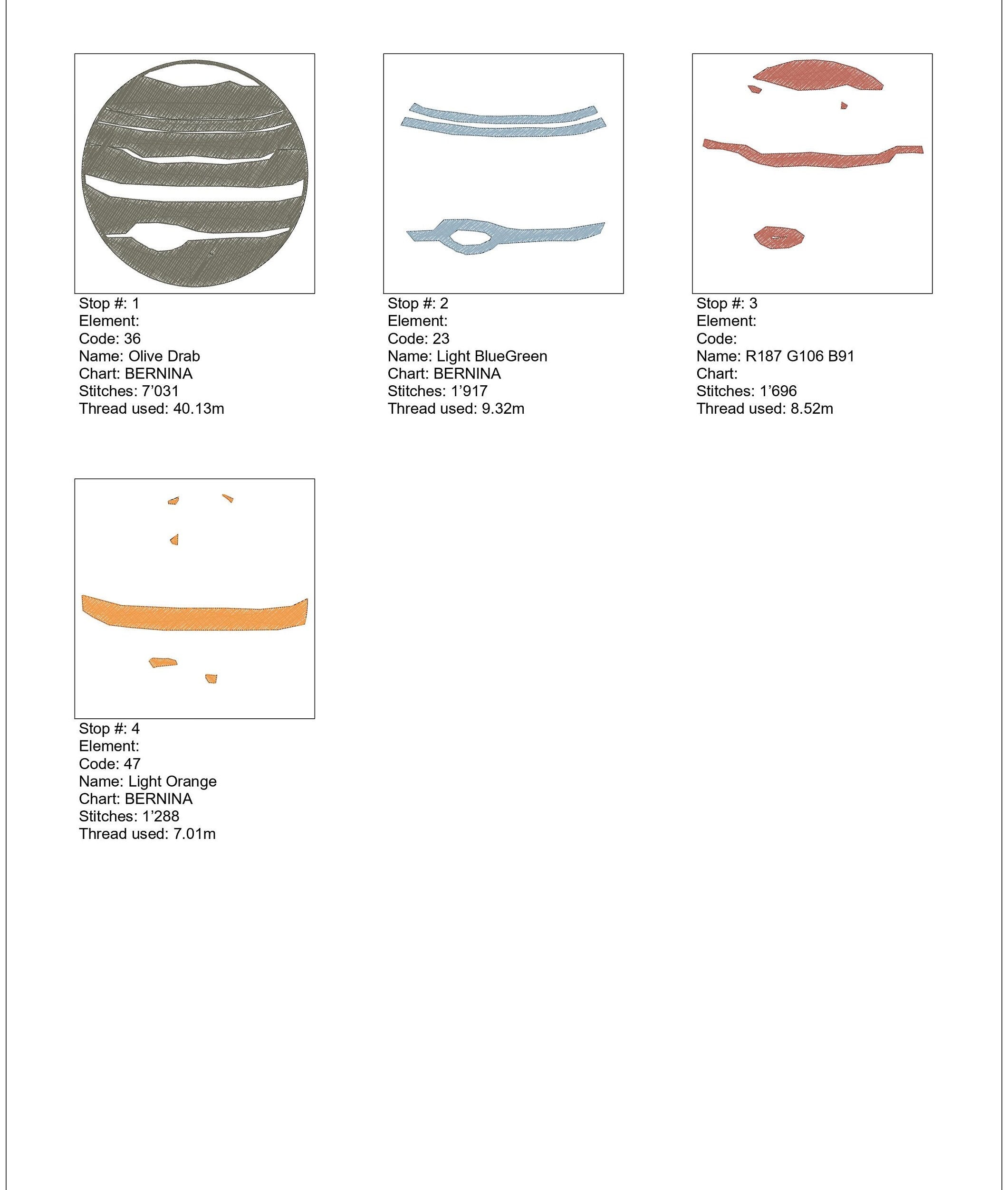 Planet Jupiter Embroidery Design, 2 Size, Digital File - Etsy