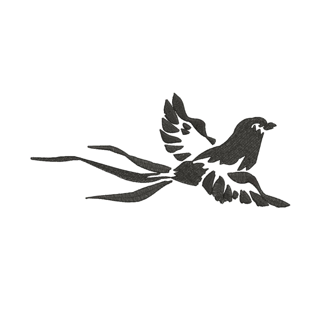 Bird Embroidery Design File in 3 Size - Etsy