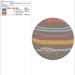 Planet Jupiter Embroidery Design, 2 Size, Digital File - Etsy