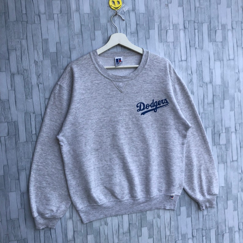 Vintage Los Angeles Dodgers MLB Team Sweatshirt Spellout Jumper ...