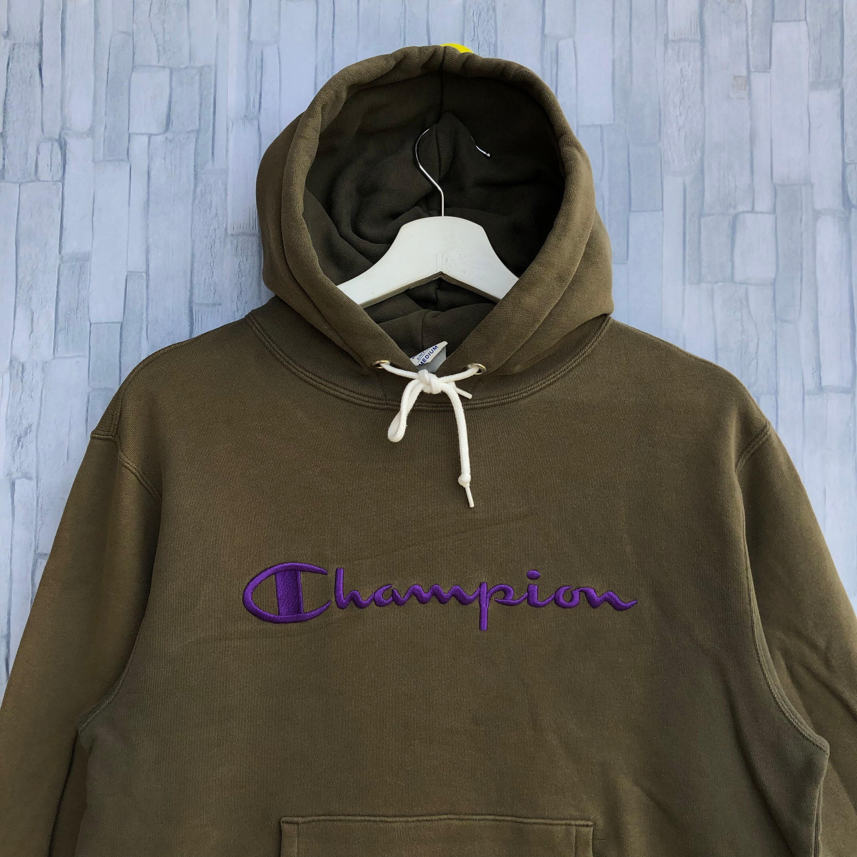 Vintage Y2K Champion Sportswear Hoodie Sweatshirt Embroidery Big Logo ...