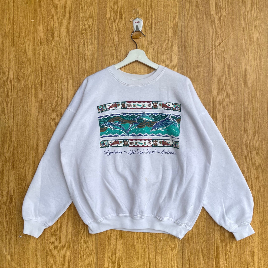 Vintage Tangalooma Wild Dolphin Resort Australia Sweatshirt Dolphin ...