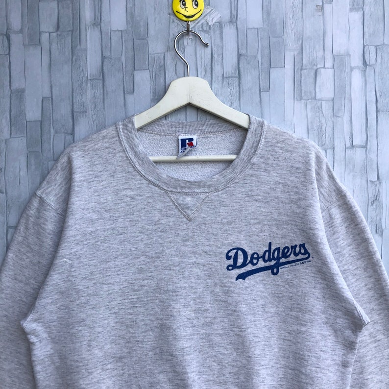 Vintage Los Angeles Dodgers MLB Team Sweatshirt Spellout Jumper ...