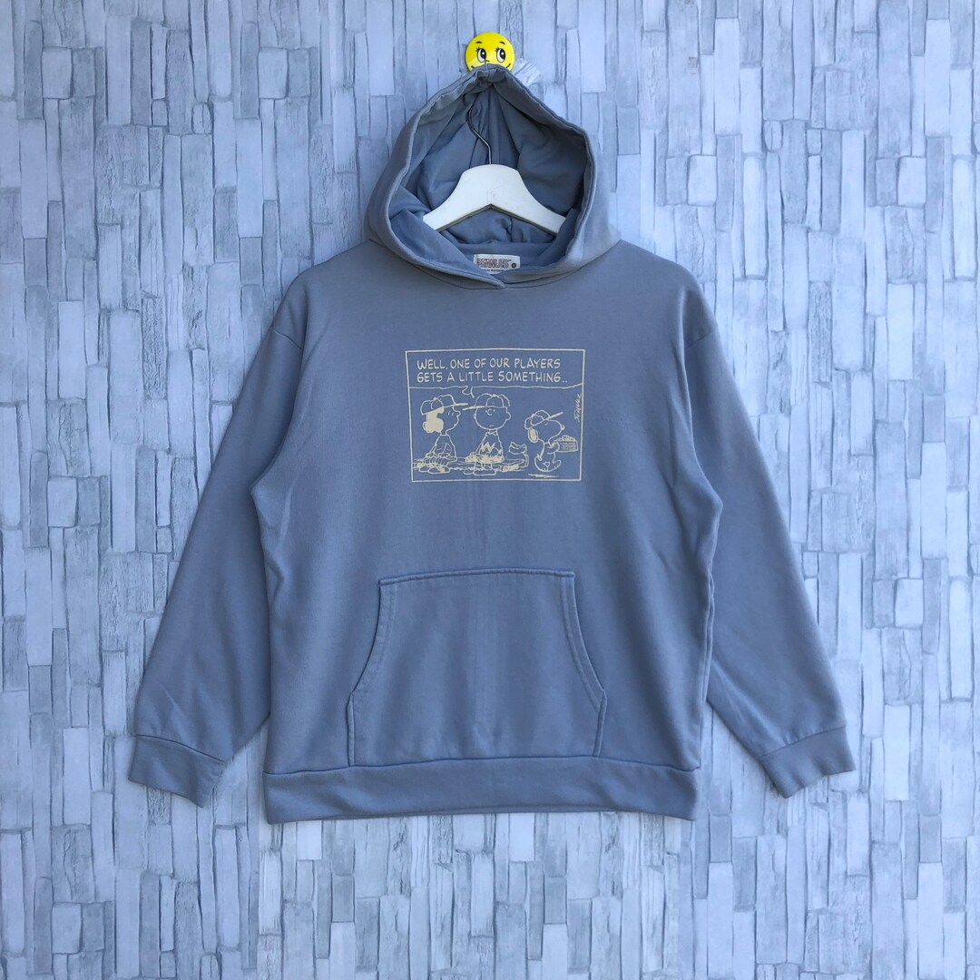Vintage Y2k Peanuts Snoopy Hoodie Sweatshirt Big Logo Cartoon Network ...