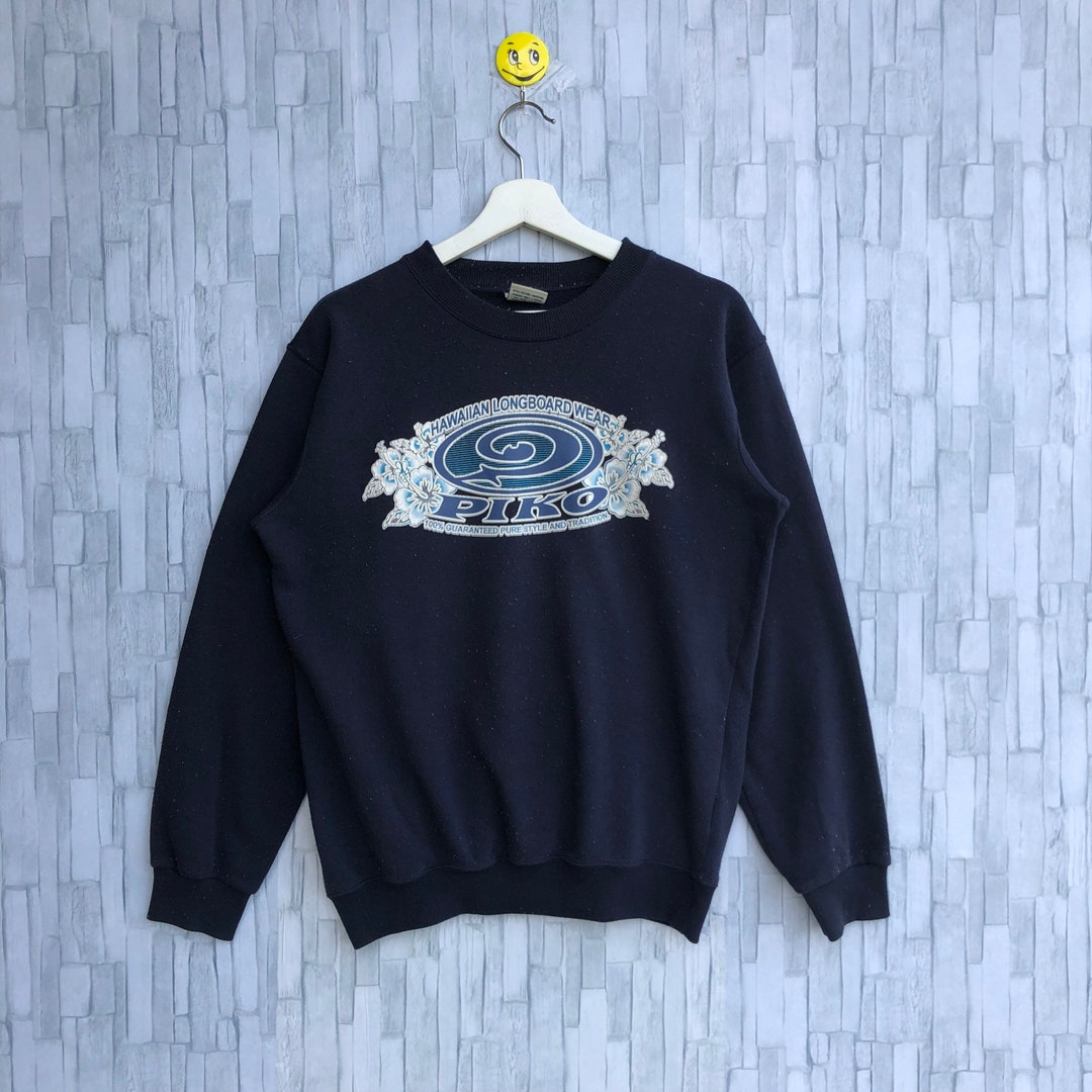 Vintage Piko Hawaiian Longboard Wear Sweatshirt Big Logo Surf Jumper ...