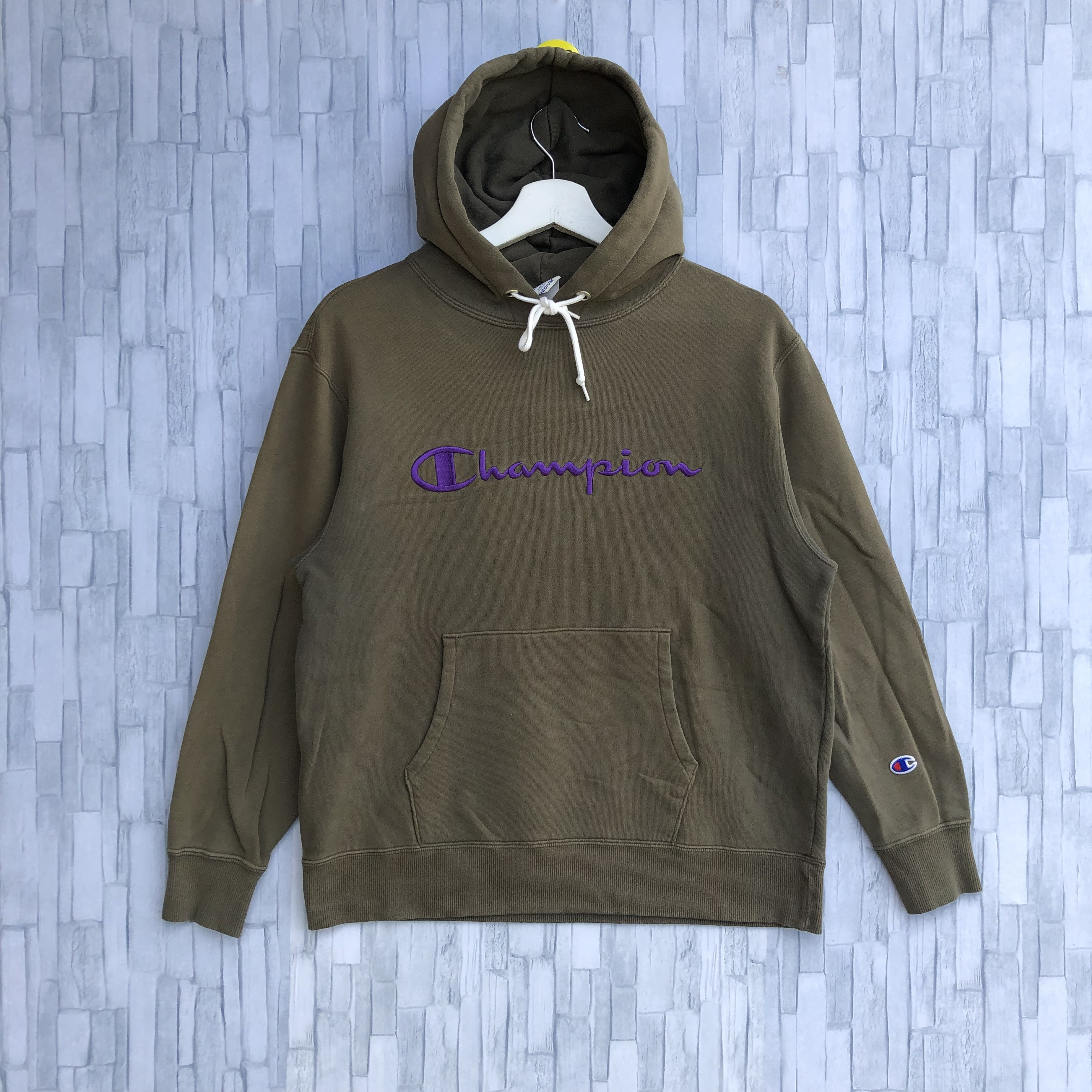 Vintage Y2K Champion Sportswear Hoodie Sweatshirt Embroidery Big Logo ...