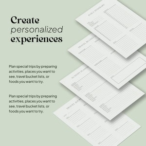 Printable Travel Planner: 40-page Itinerary, Packing Lists (letter, A4 ...