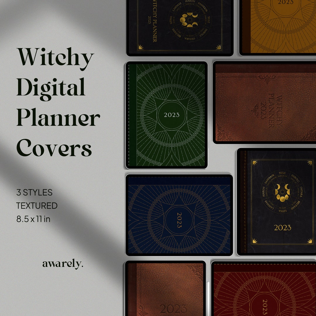 Witchy Digital Planner Covers | Goodnotes Cover | iPad Planner Cover ...