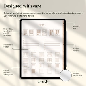Digital Notebook: 20 Note-taking Templates for Goodnotes, Ipad, Android ...