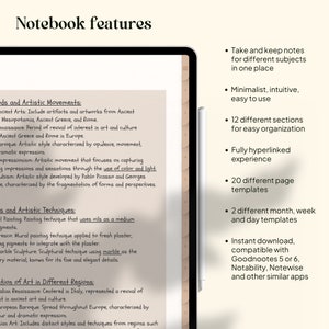 Digital Notebook: 20 Note-taking Templates for Goodnotes, Ipad, Android ...