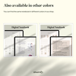 Digital Notebook: 20 Note-taking Templates for Goodnotes, Ipad, Android ...