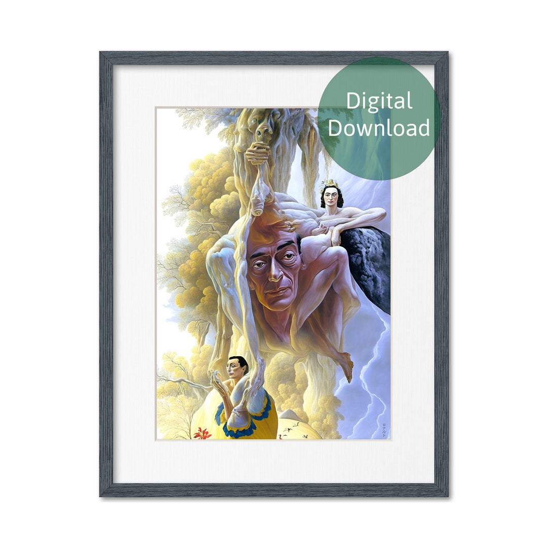 Downloadable Printable Fantasy Art in Salvador Dali Style - Etsy