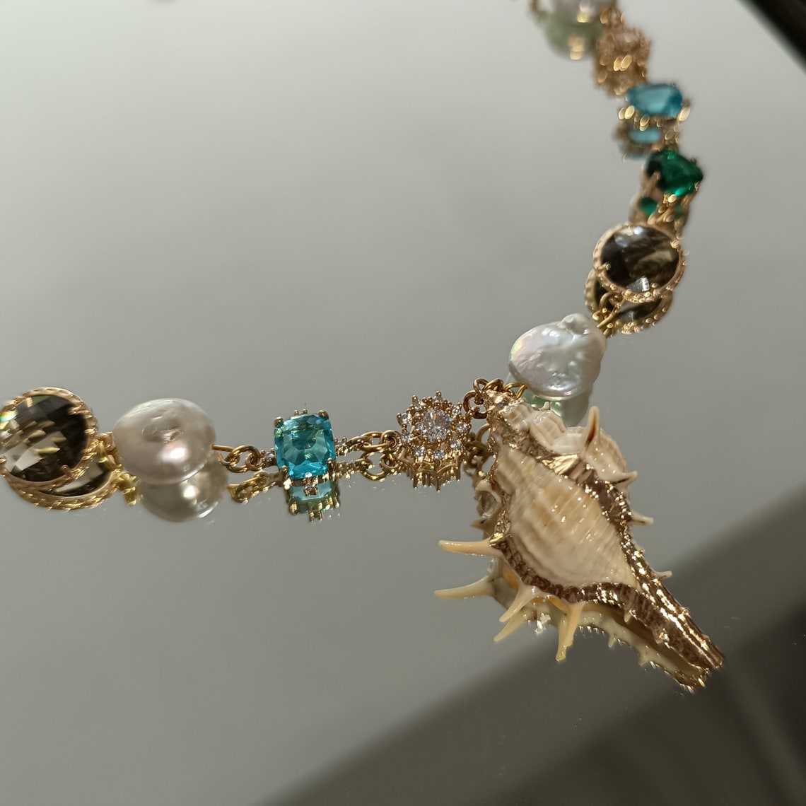 Mediterranean Siren Necklace - Mermaid Multiple Shape Multiple Colour ...