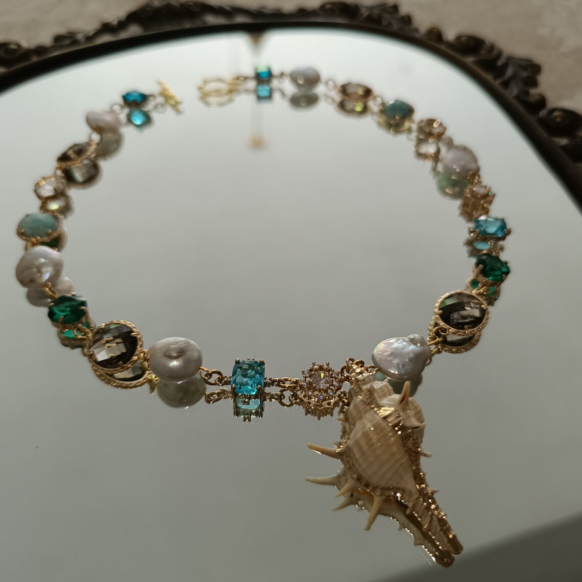 Mediterranean Siren Necklace - Mermaid Multiple Shape Multiple Colour ...