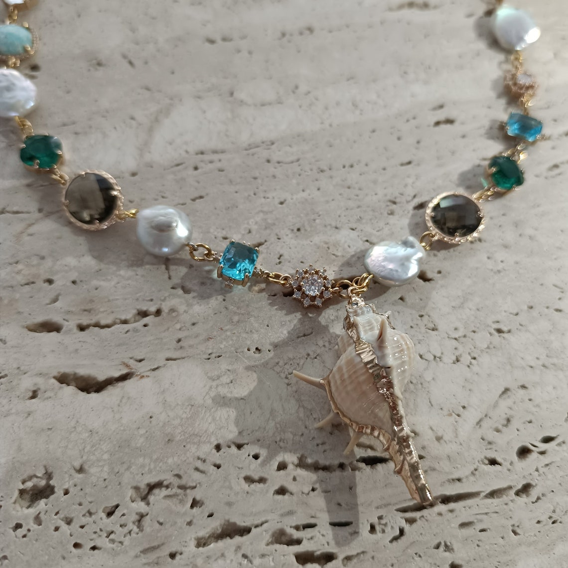 Mediterranean Siren Necklace - Mermaid Multiple Shape Multiple Colour ...
